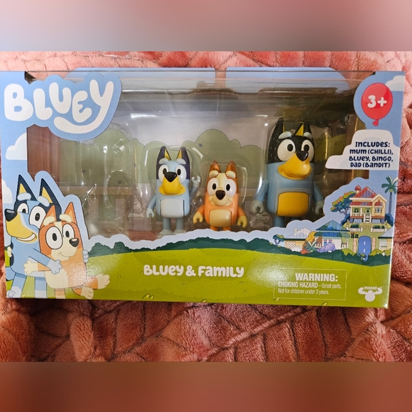 Disney | Toys | Bluey Toys Bluey Bingo Bandit Dad Family Figures Disney ...